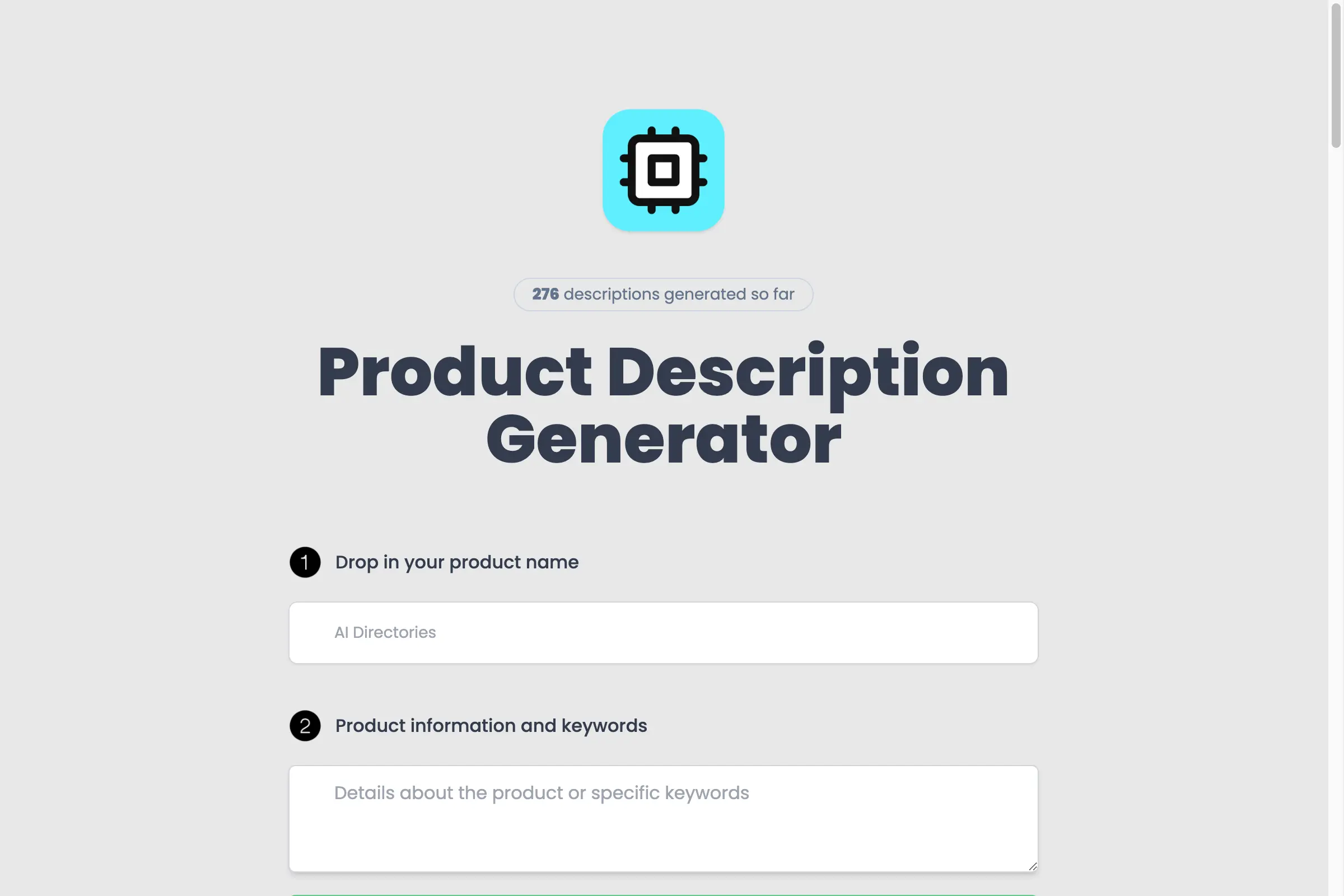 Product Description Generator by AIDirectories: Product descriptions ...