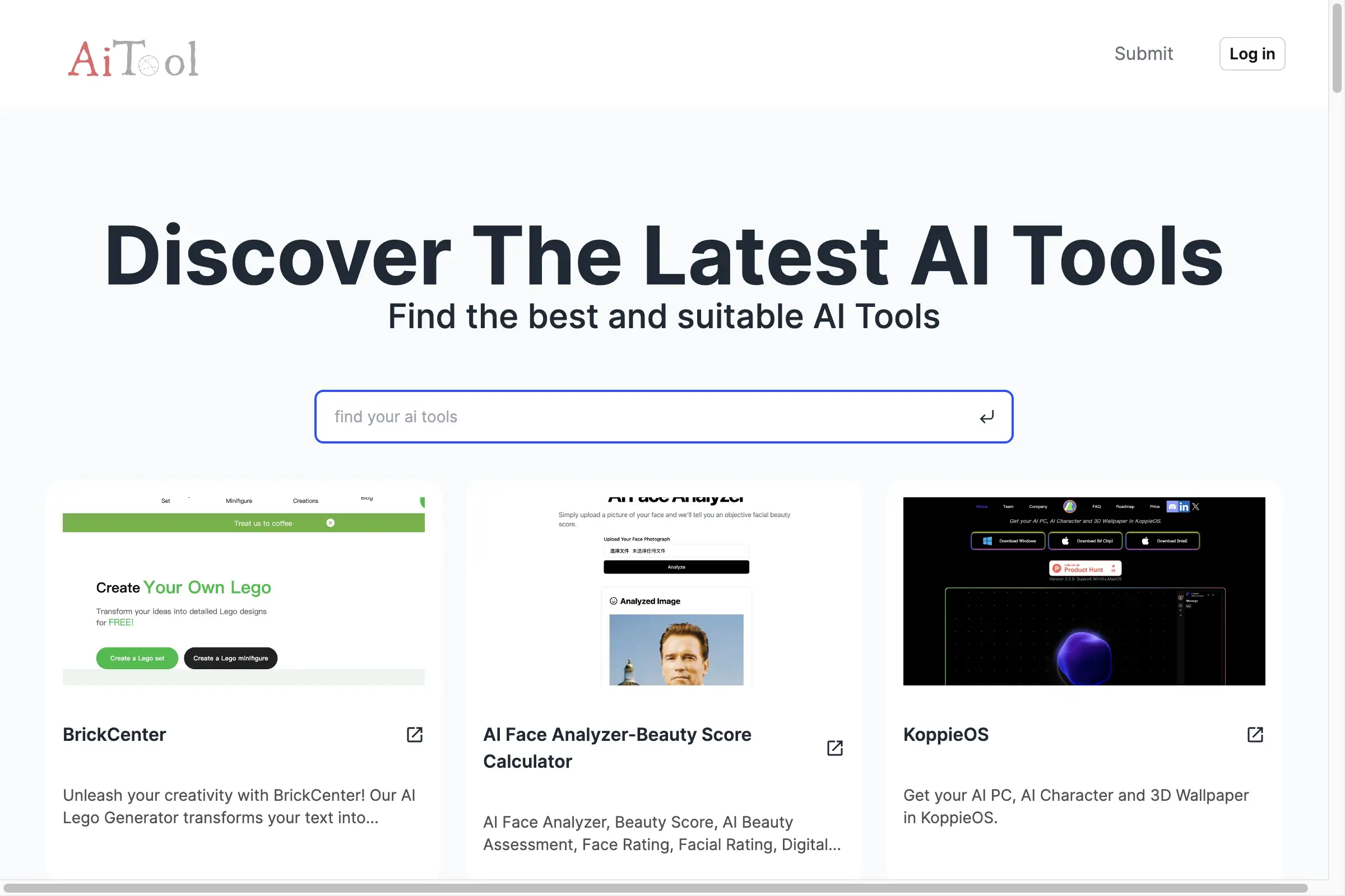 AITool: Discover The Latest AI Tools. Find the best and suitable AI ...