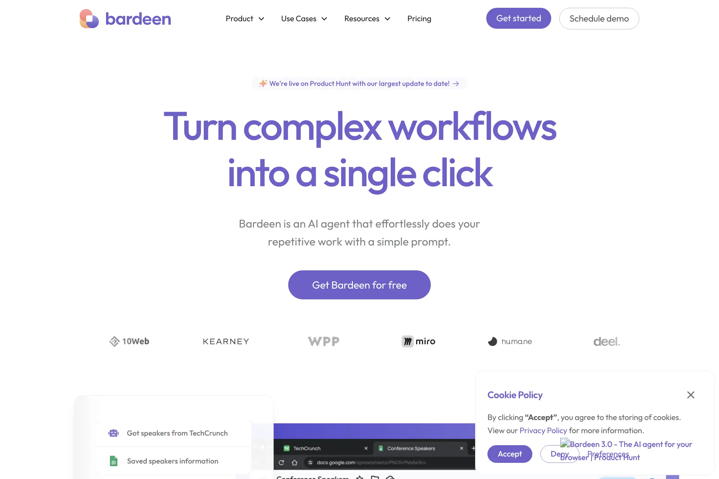 Bardeen AI: Workflow Task Automation Software - AI With Me