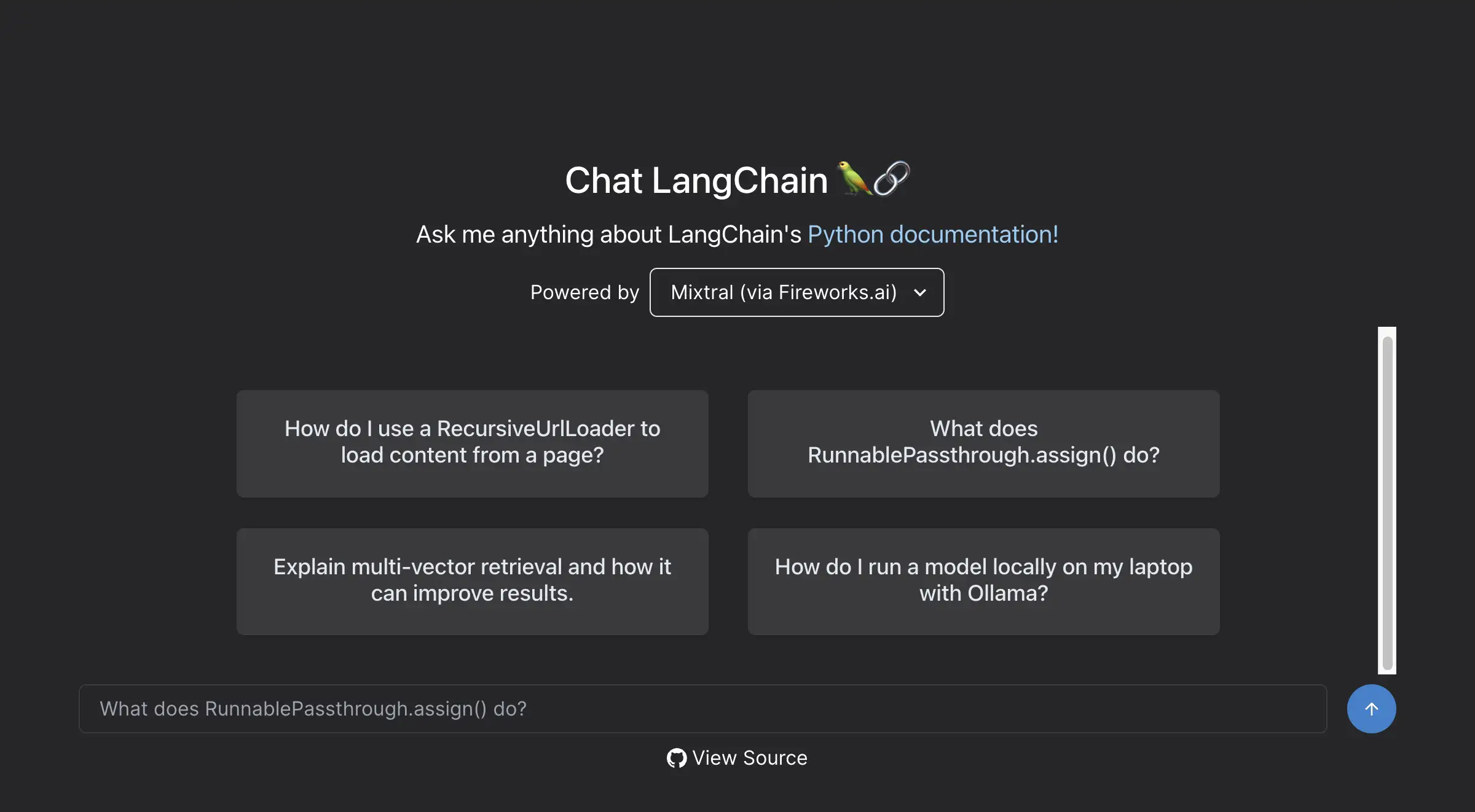 Chat Langchain Chat Langchain Is A Platform Where Users Can Learn
