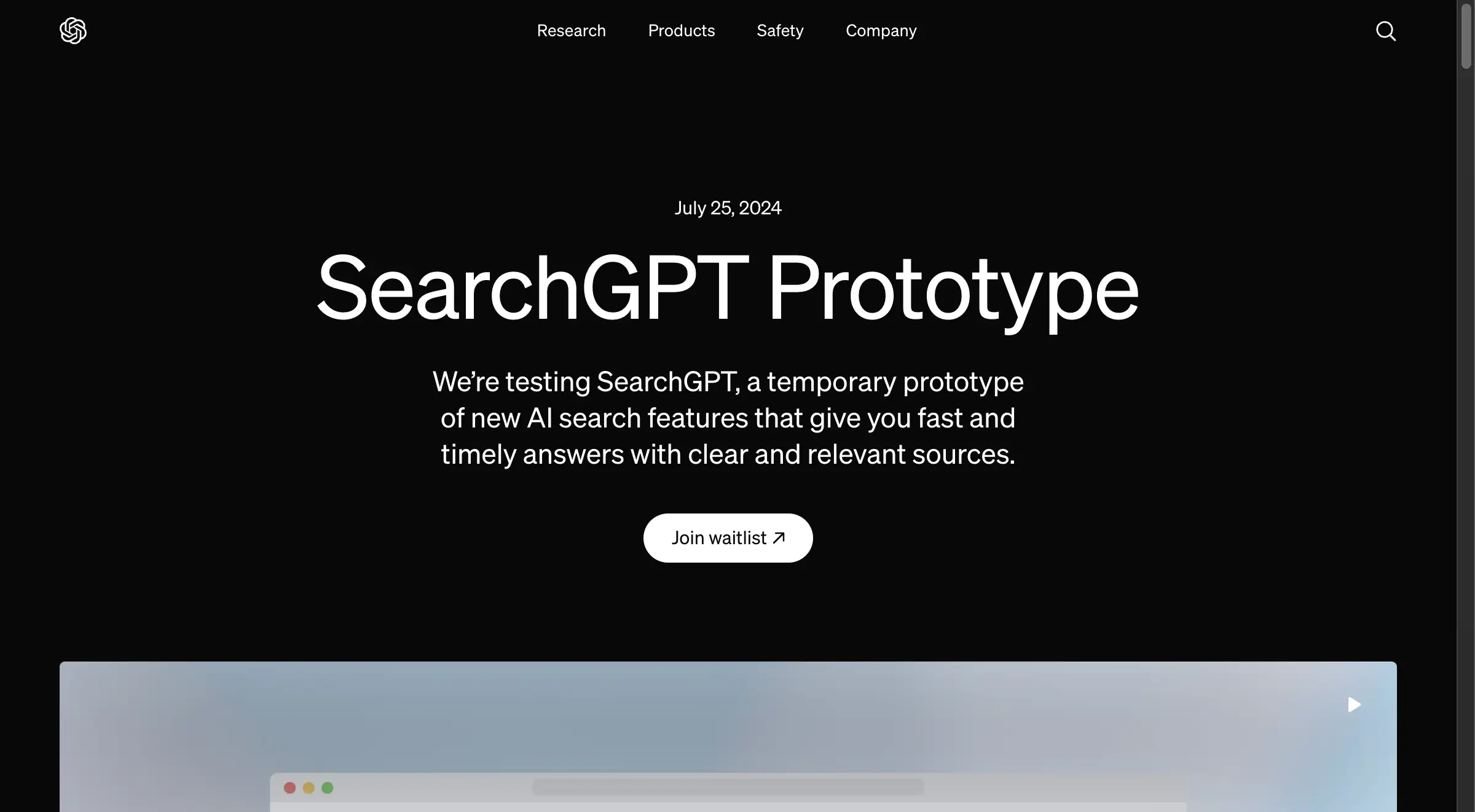 SearchGPT: A prototype of new search features using AI models to provide fast, clear, and ...
