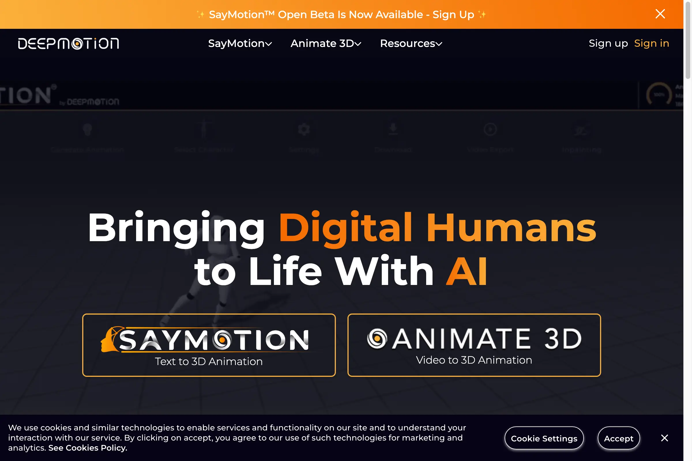 Deepmotion: 3D animations - AI With Me