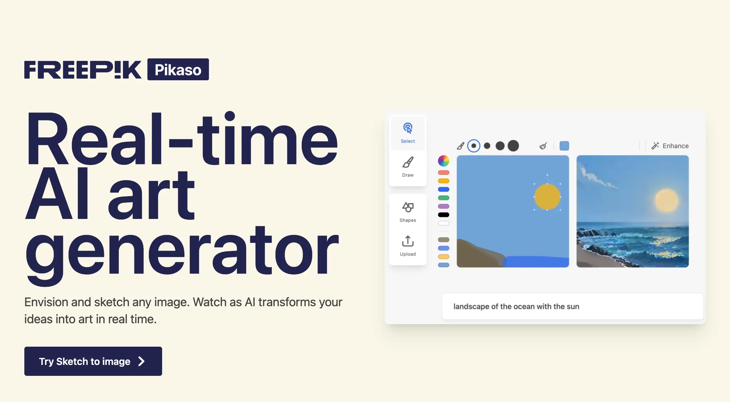 Freepik Sketch to image: Transform your sketches into stunning images ...