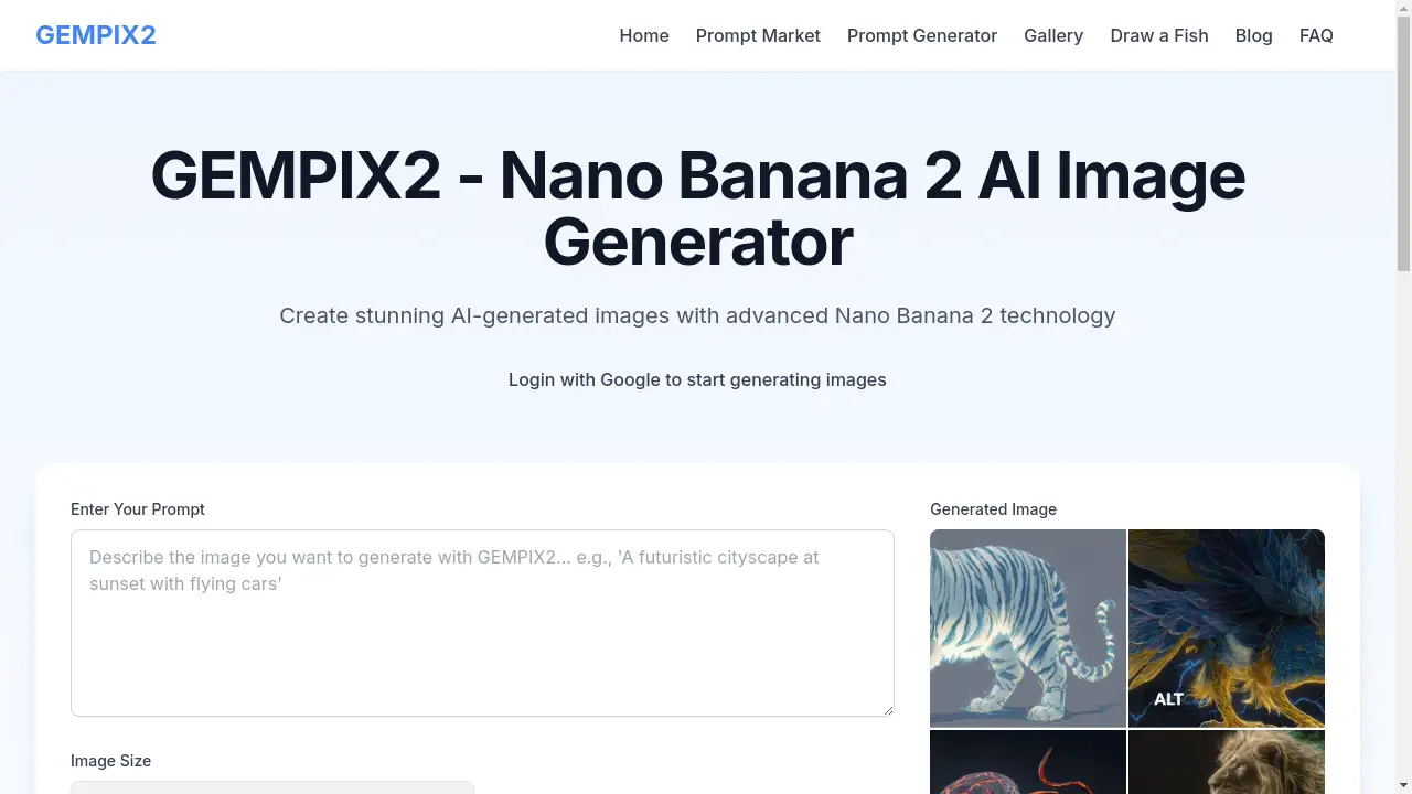gempix2: GEMPIX2 是一款面向 Nano Banana 2 AI 图像生成功能的社区工具。 - AI With Me