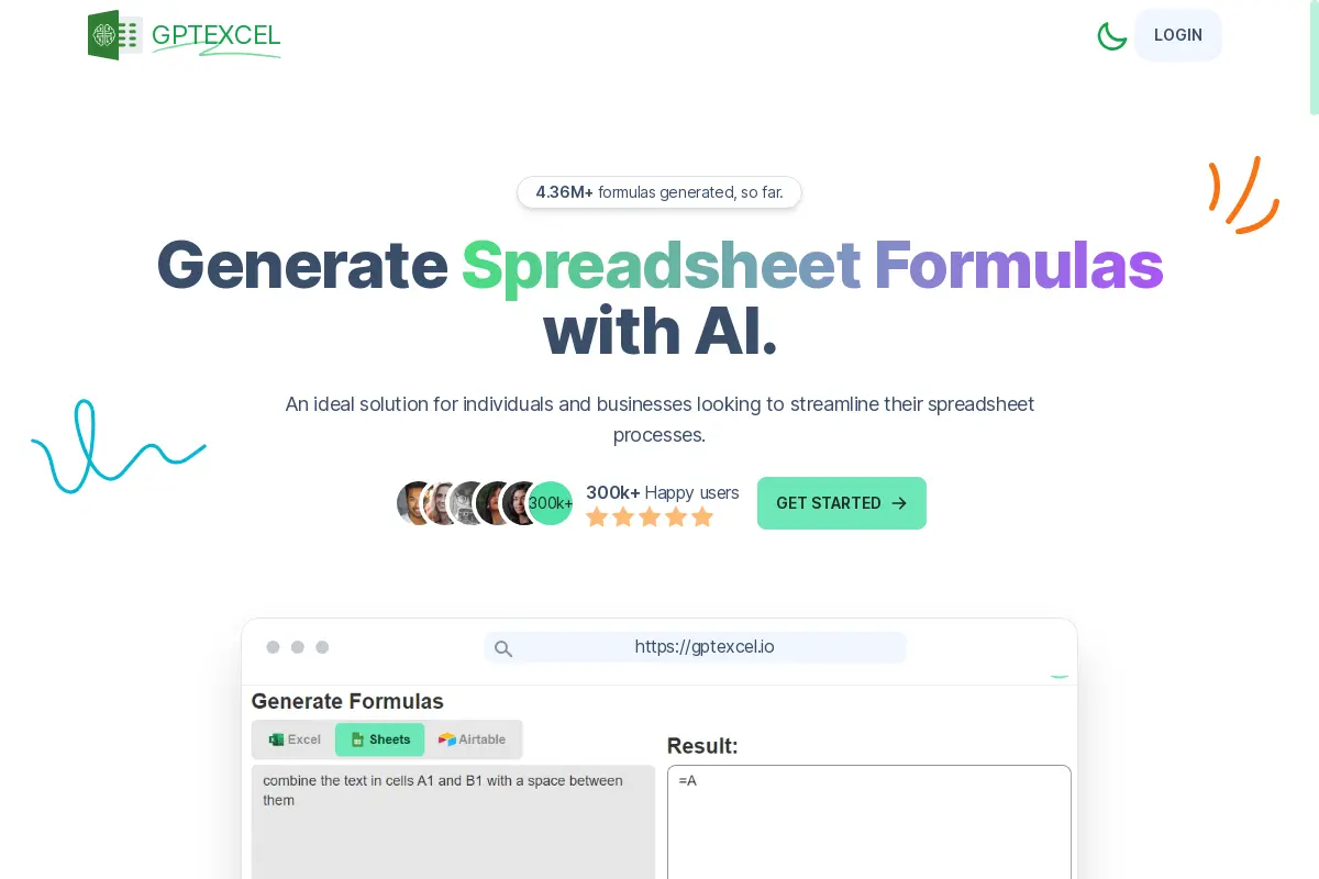 GPTExcel: Excel formulas - AI With Me