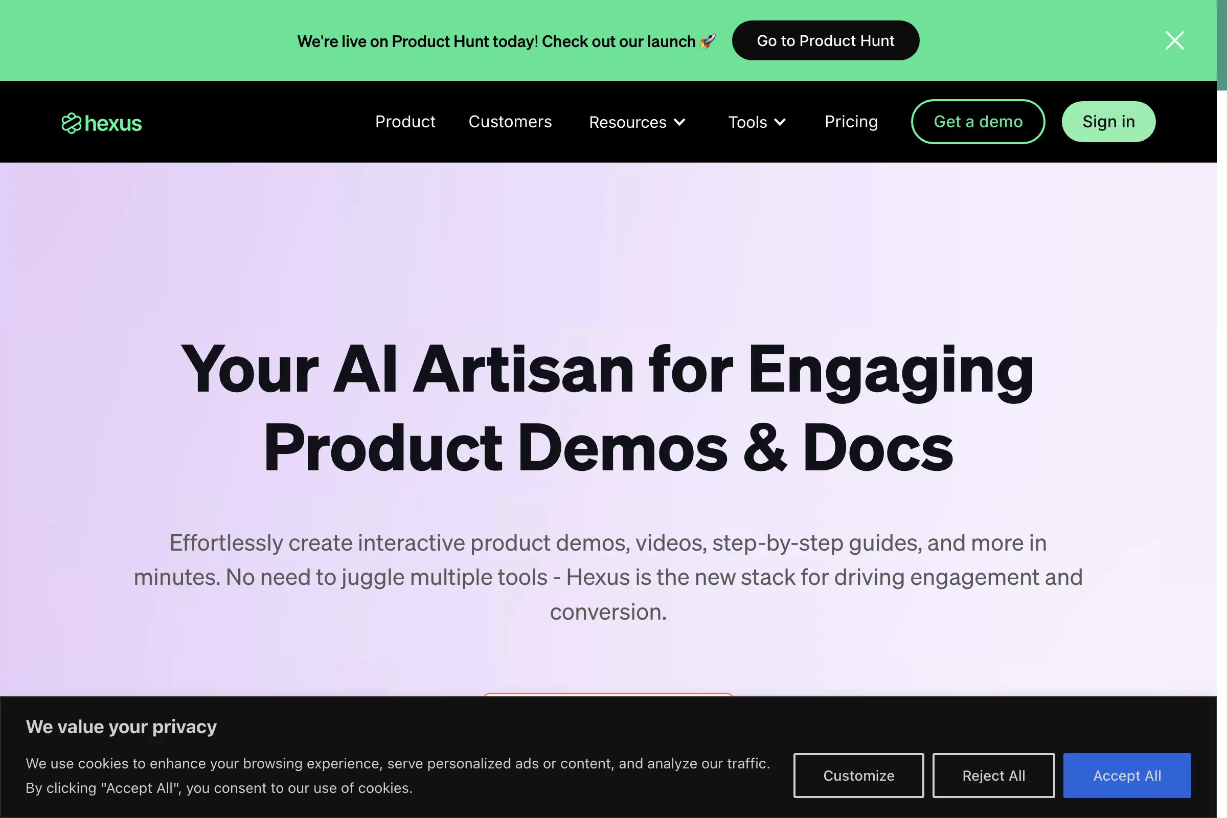 Hexus: AI powered product demos and docs - AI With Me