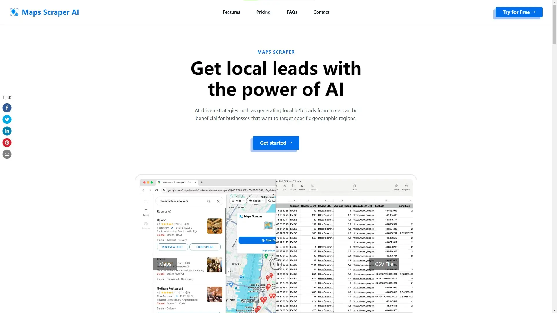 Maps Scraper AI: AI-driven tool for extracting local business leads from maps. - AI With Me