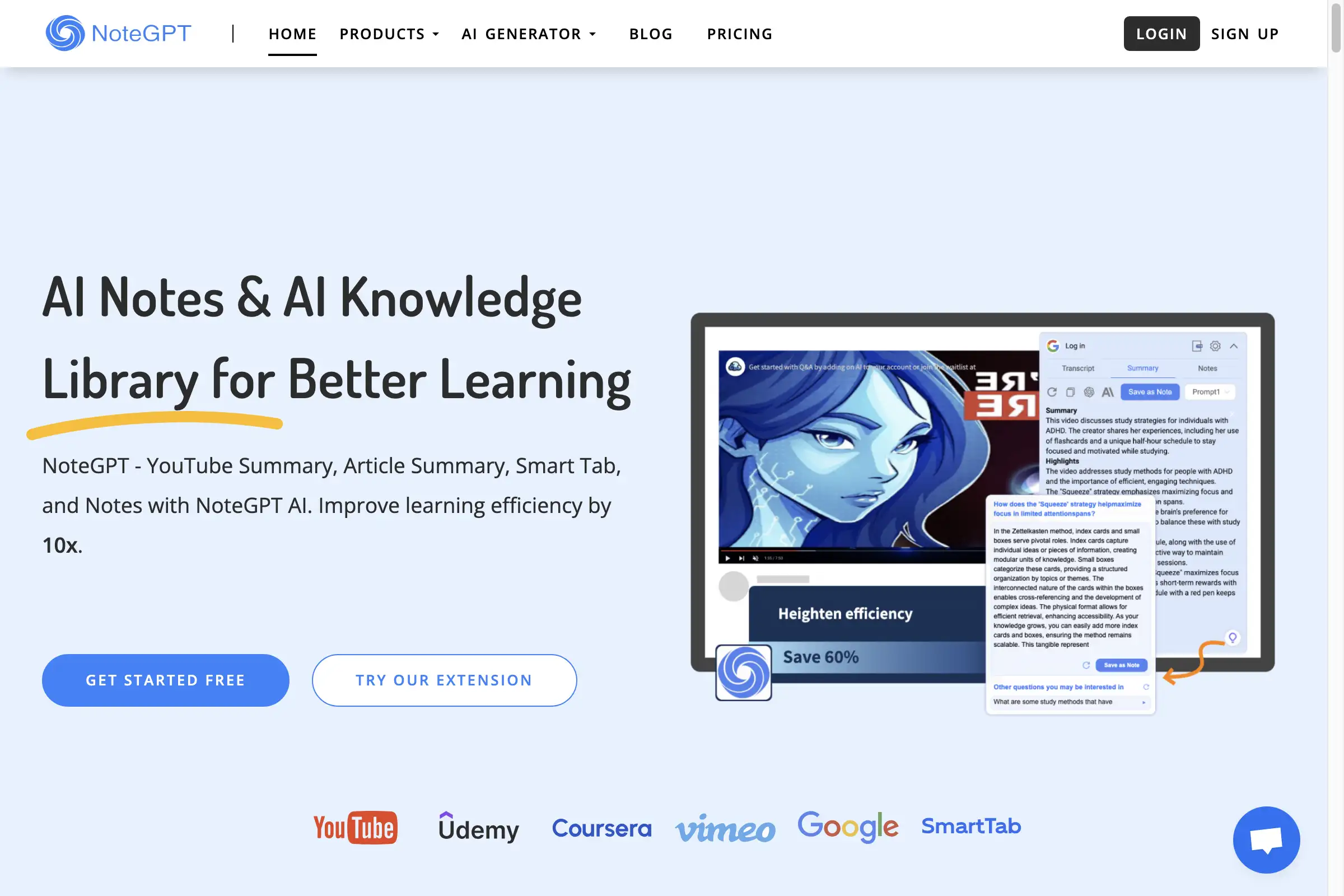 NoteGPT: NoteGPT enhances learning efficiency with AI-powered summarization tools. - AI With Me