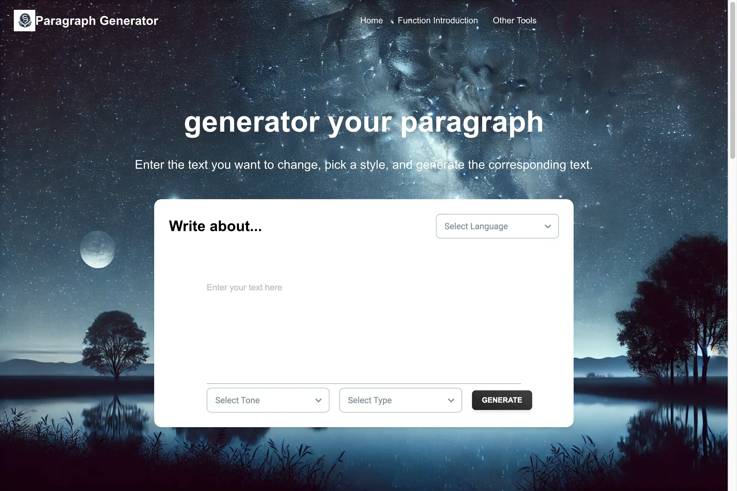 Paragraph Generator: A cutting-edge tool for transforming the way you write. - AI With Me