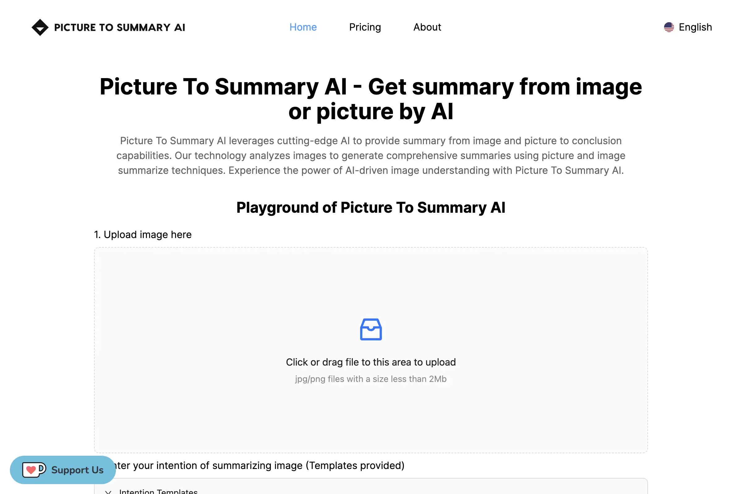 Picture To Summary AI: 画像や写真から要約を生成するAI_POWEREDサービス。 - AI With Me