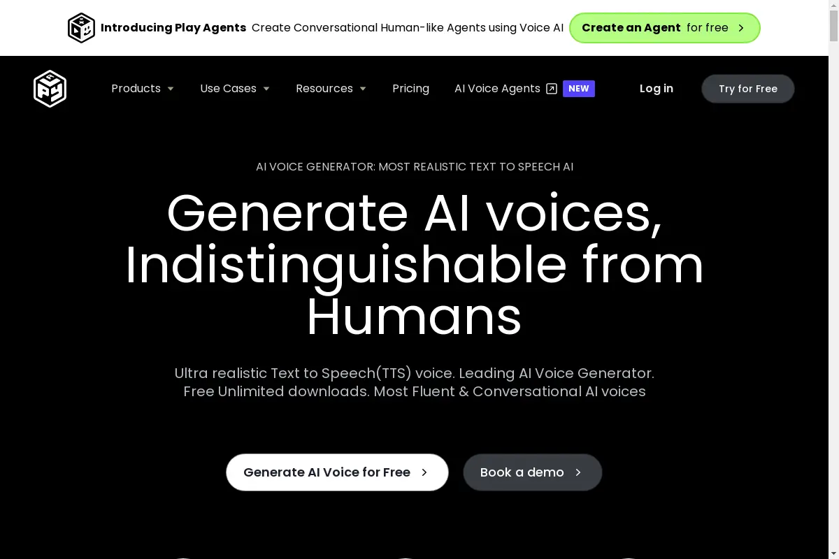 Play.ht: Play.ht is a top-tier AI voice generator that converts text to ...
