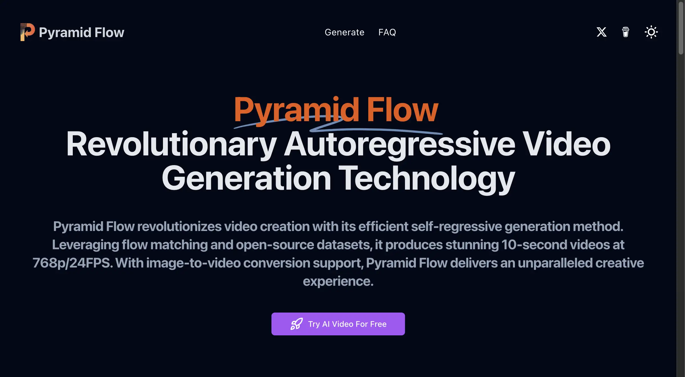 Pyramid Flow: Revolutionary Autoregressive Video Generation Technology - AI With Me