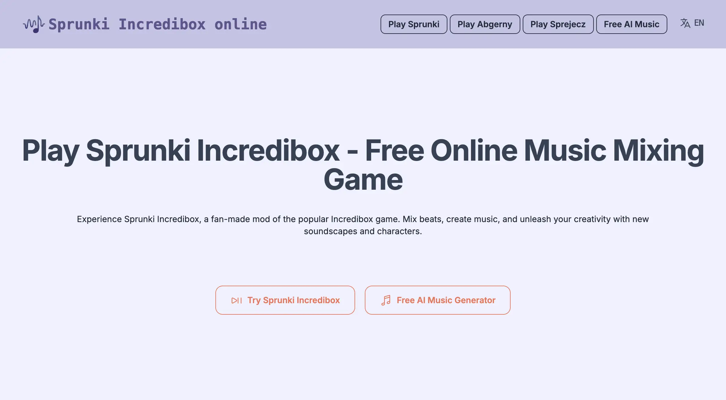 Sprunki Incredibox: - Free Online Music Mixing Game - AI With Me
