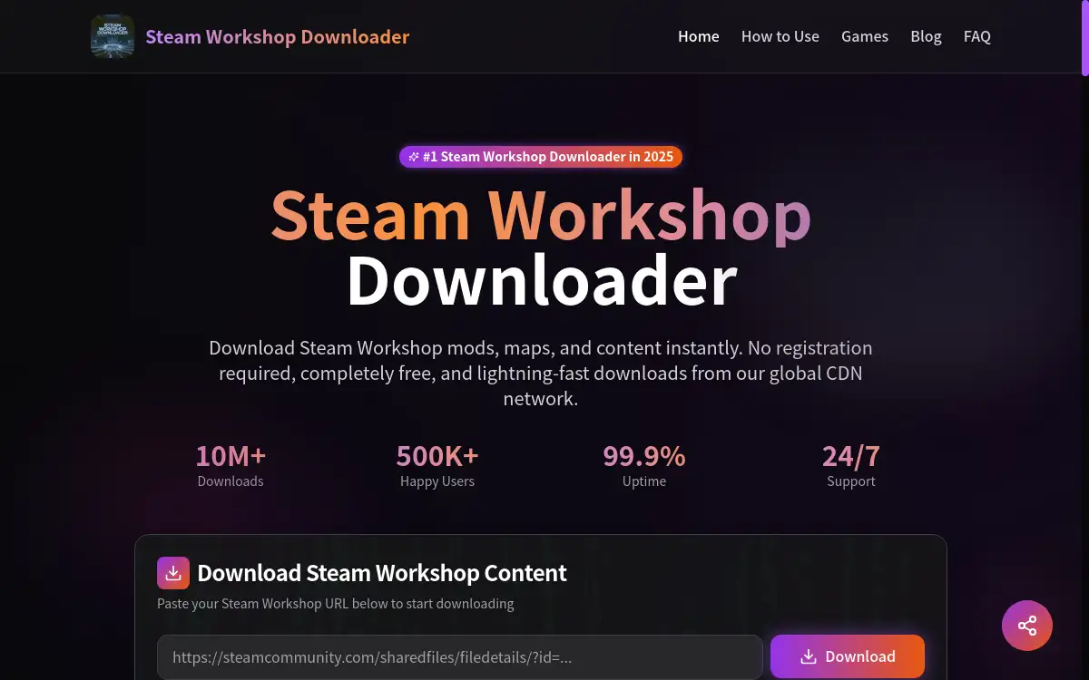 steamwork shop downloader: Steam Workshop Downloader: Download mods and maps instantly for free ...