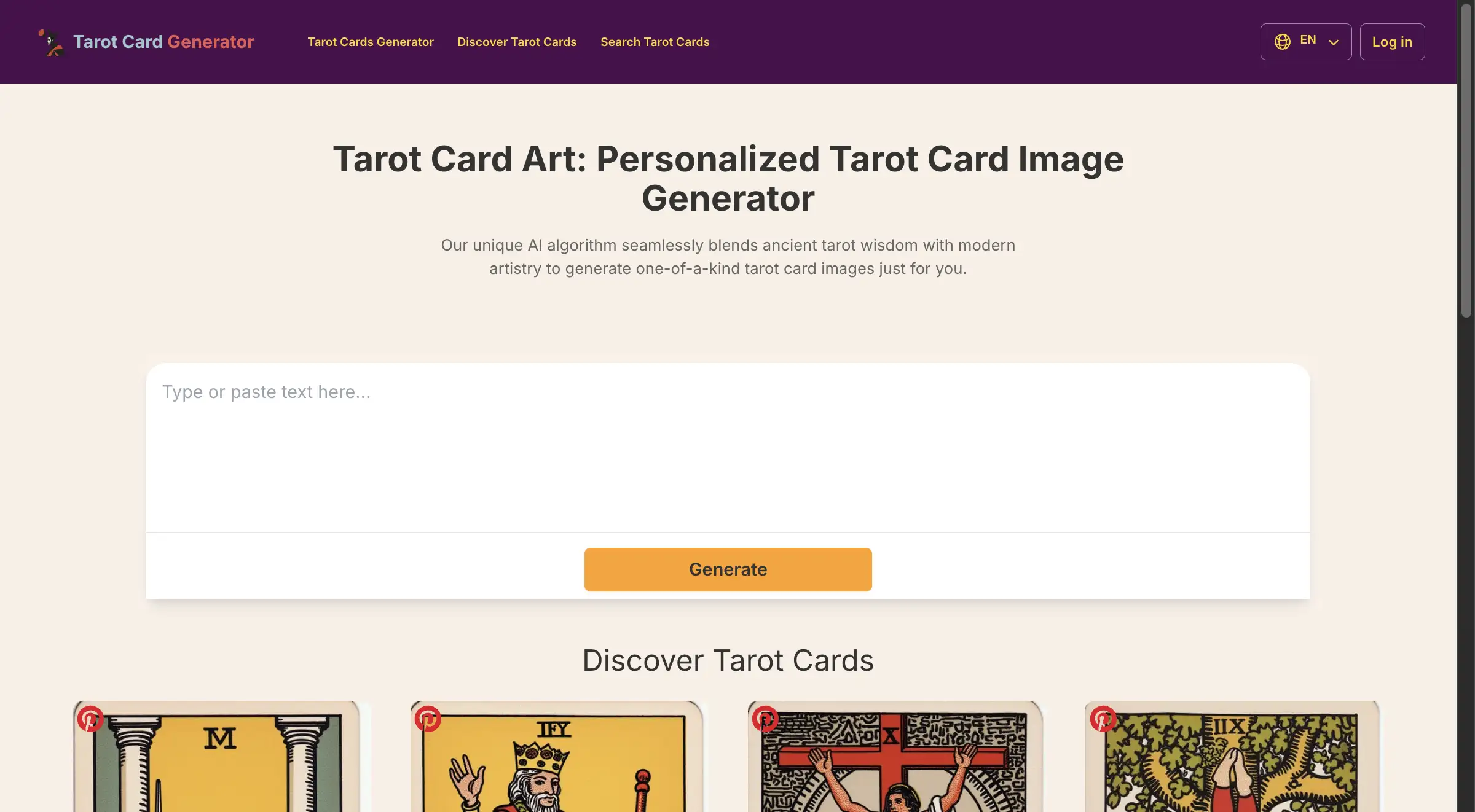 tarotap: Experience personalized tarot readings with tarotap. - AI With Me