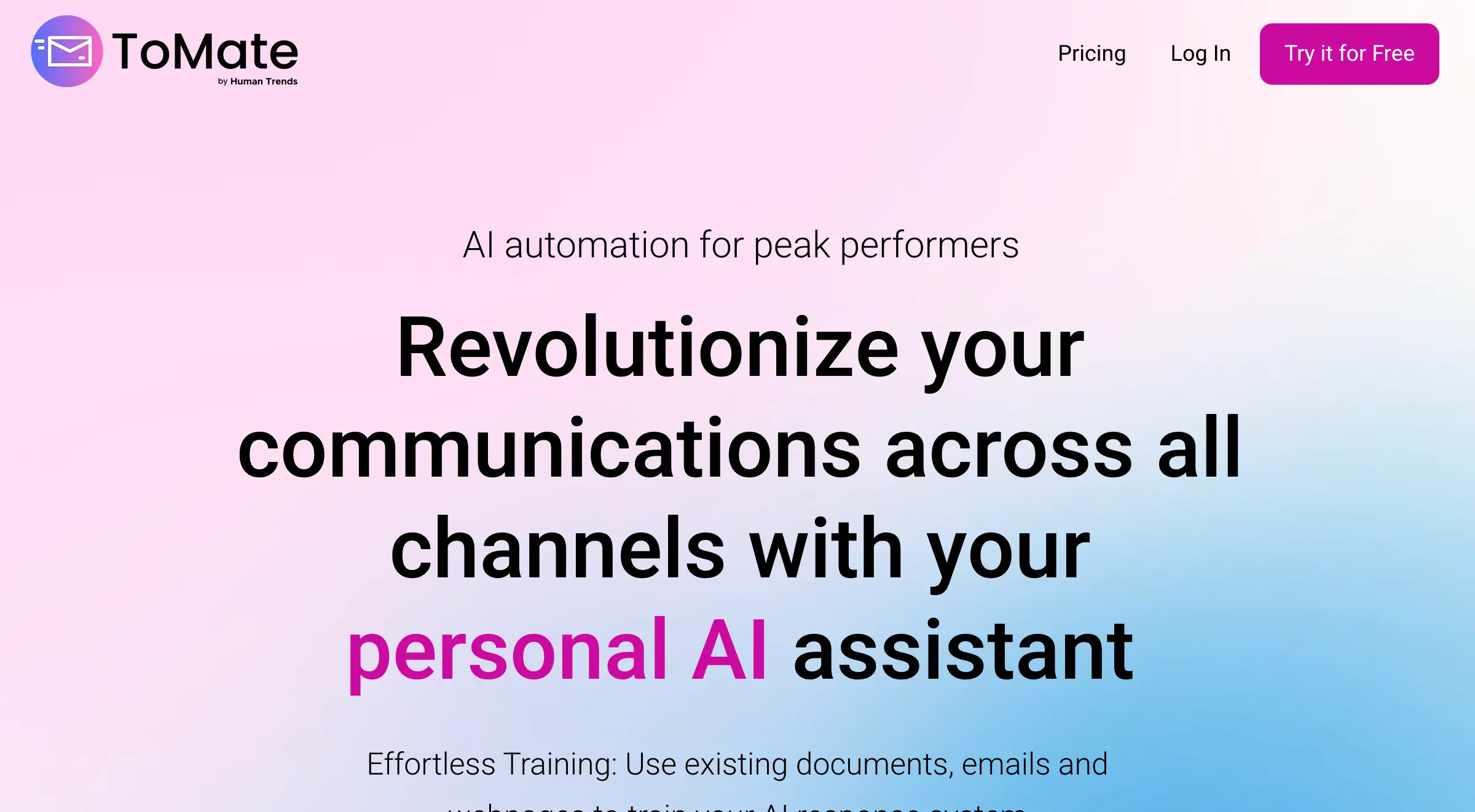 ToMate: Enhance communication with AI-powered responses. - AI With Me