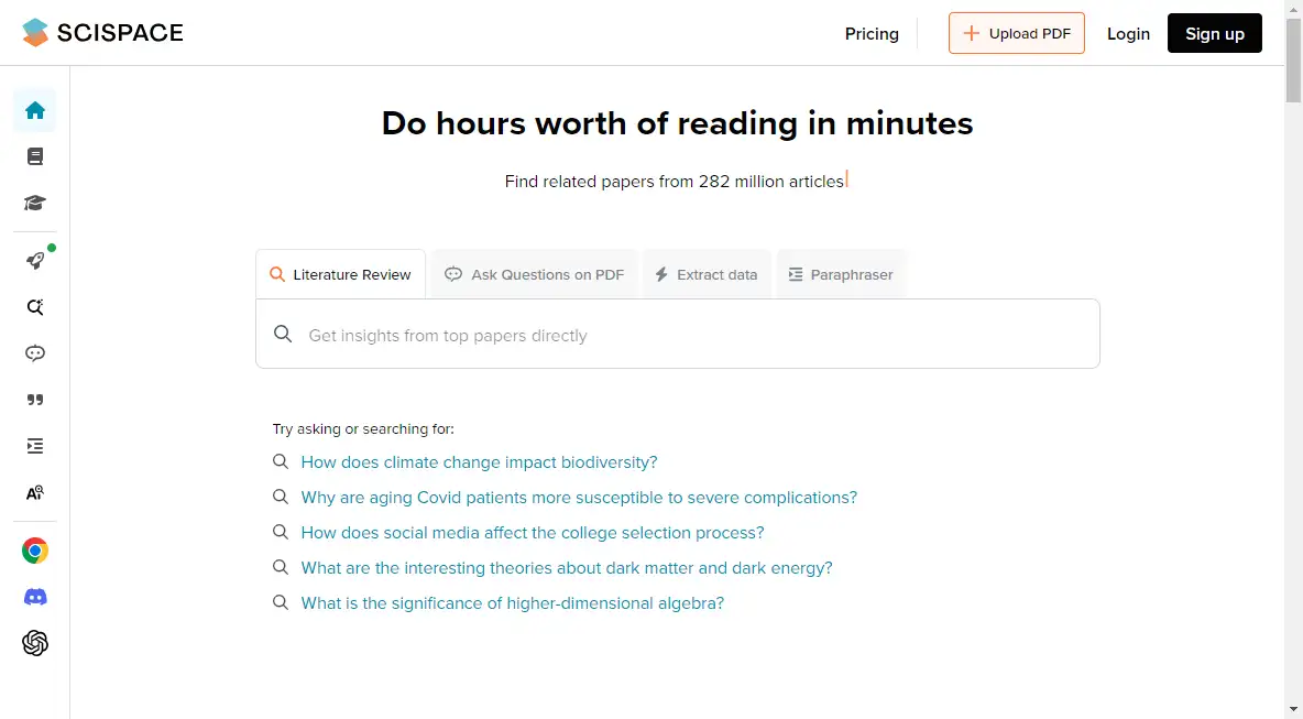 SciSpace AI - typeset.io: SciSpace AI simplifies literature reviews and PDF interactions. - AI ...