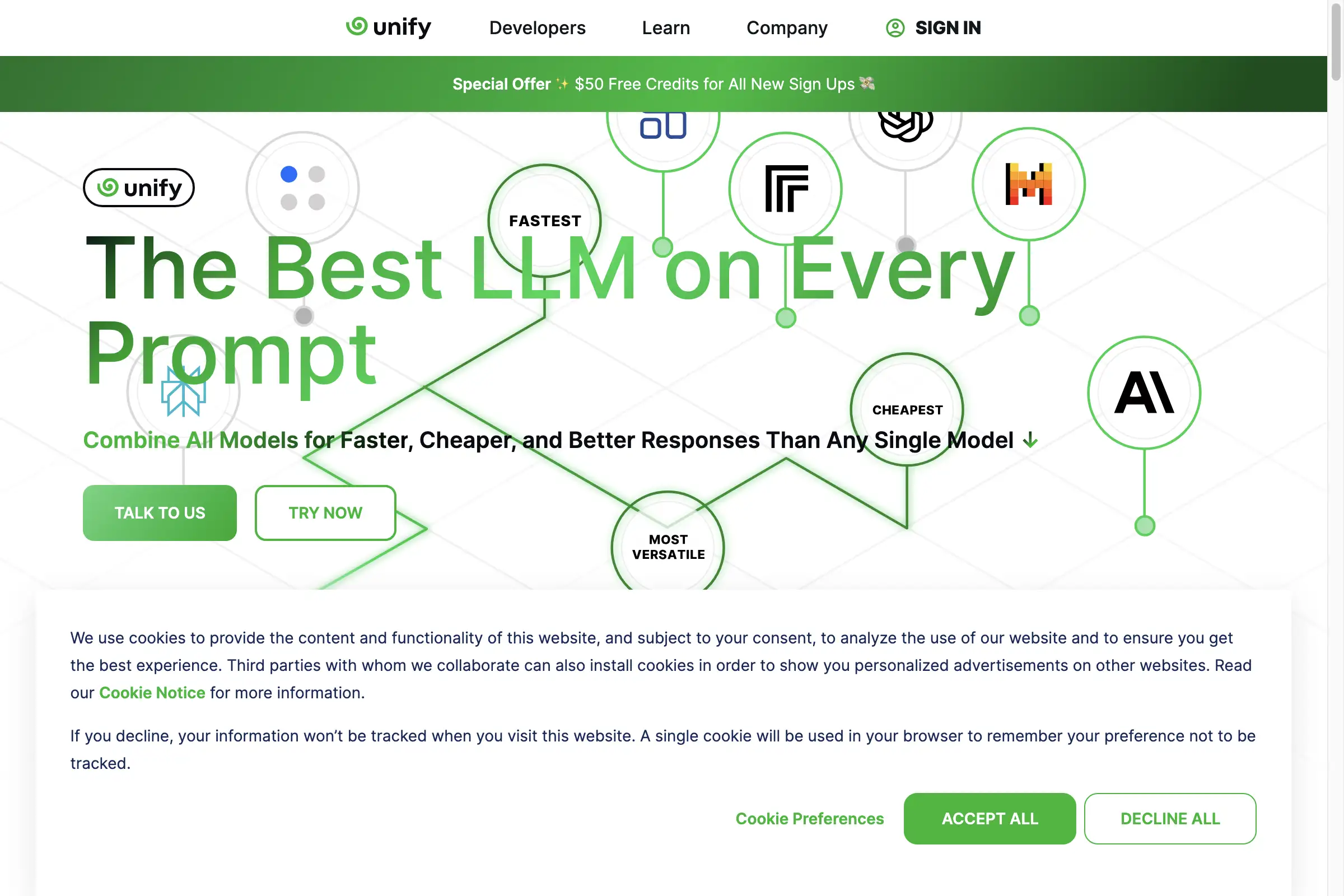 Unify: The Best LLM on Every Prompt: Unify is a platform that enables ... Unify: The Best LLM on Every Prompt: Unify is a platform that enables ...